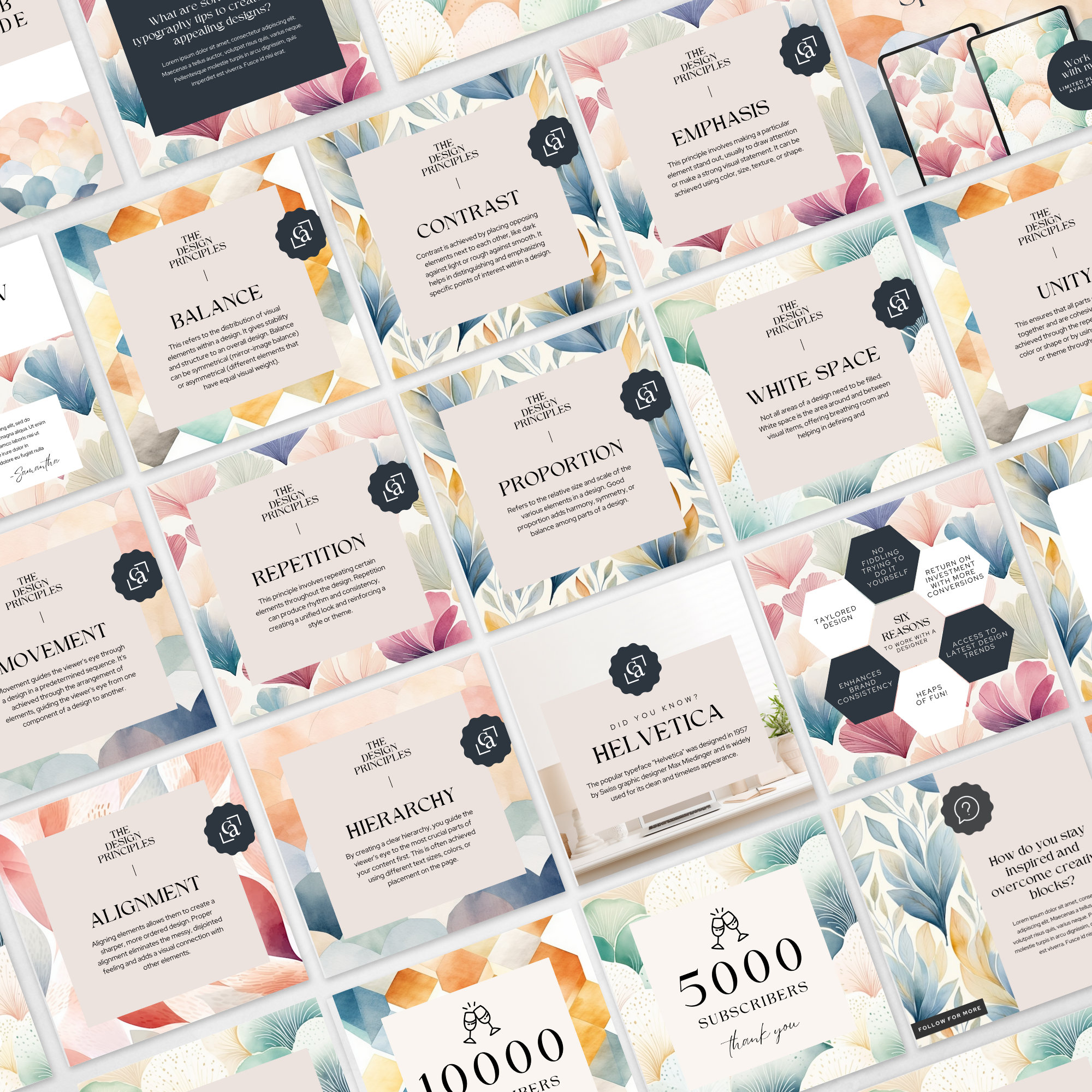 Graphic Designer Instagram Templates Graphic Designer Social Media Post ...