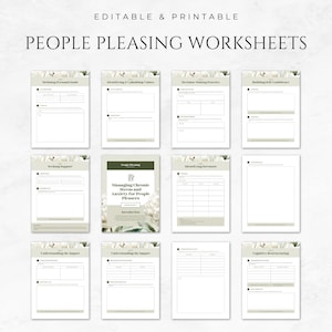 People Pleasing Worksheets Self-help Worksheets Emotional Wellness ...
