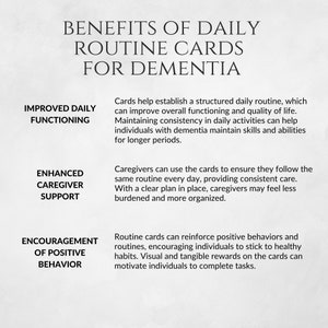 Daily Routine Cards for Dementia Patients Alzheimer's Routine Cards ...