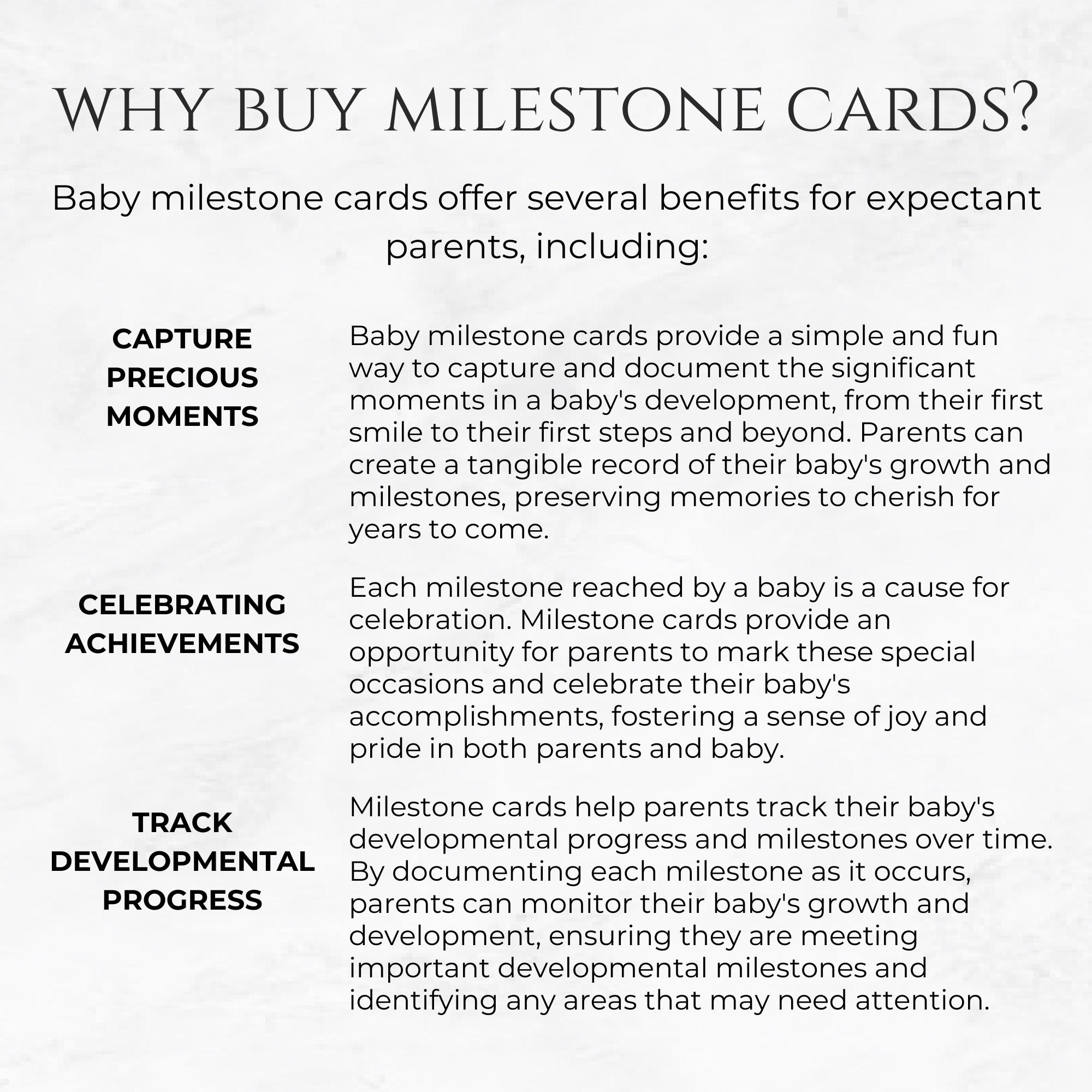 Baby Milestone Cards Editable Baby Milestone Digital Cards Birth ...