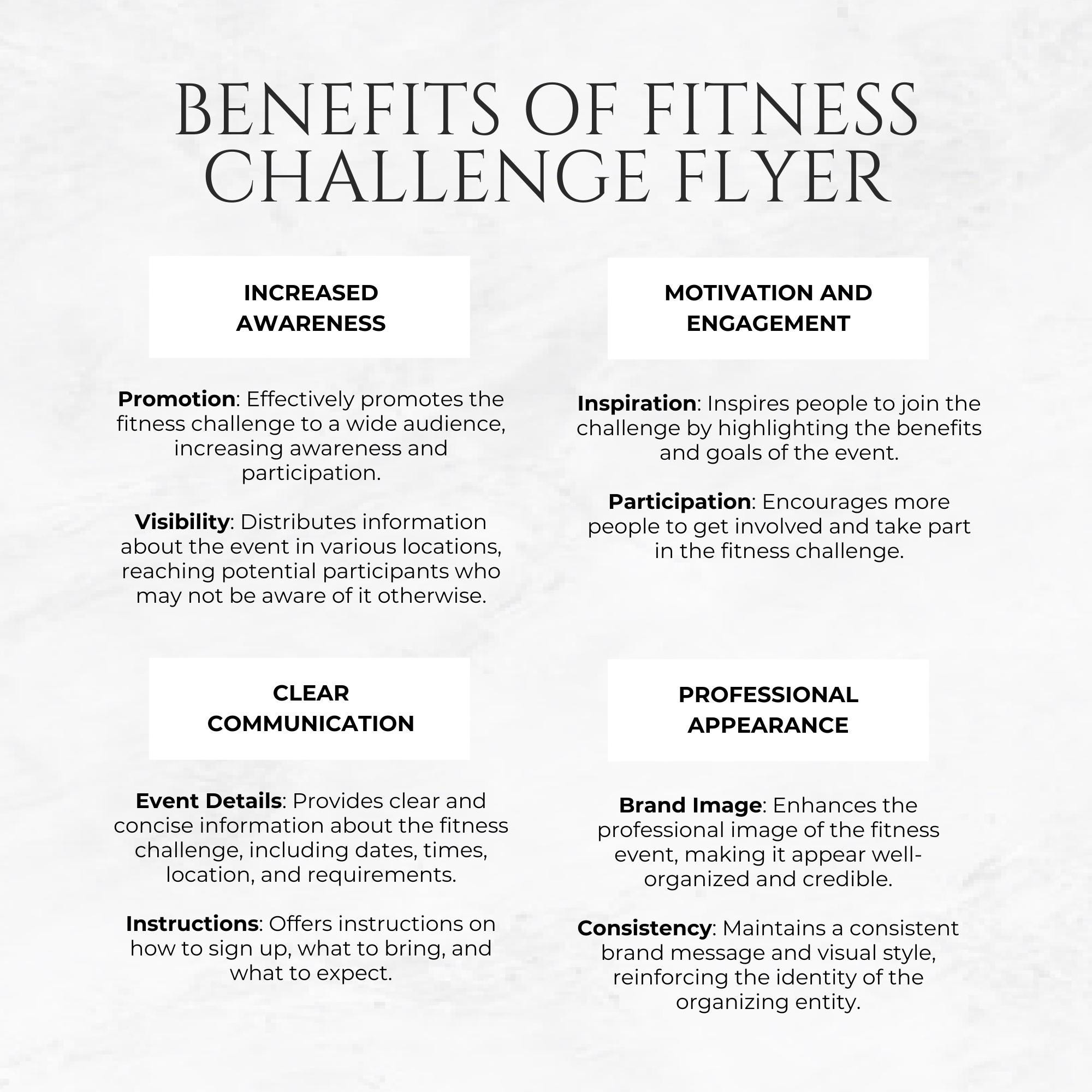 Fitness Challenge Flyer Printable Template Event Flyer Gym Flyer ...