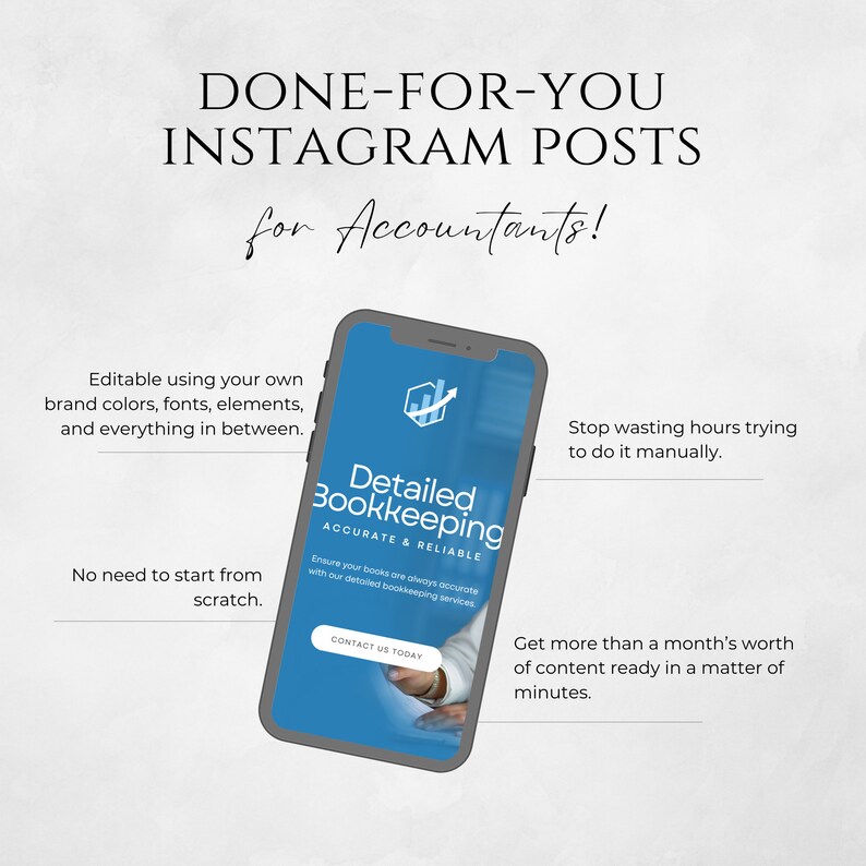 Accountant Instagram Templates Tax Advisor Instagram Bookkeeper ...