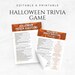 Halloween Trivia Game Template Printable DIY Halloween Games Spooky ...