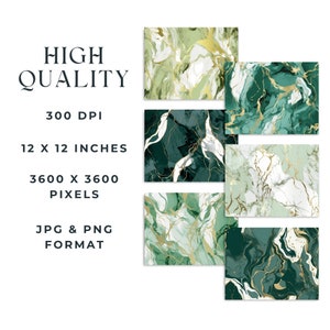 Seamless Green Marble With Elegant Gold Patterns Shades of Green Marble ...