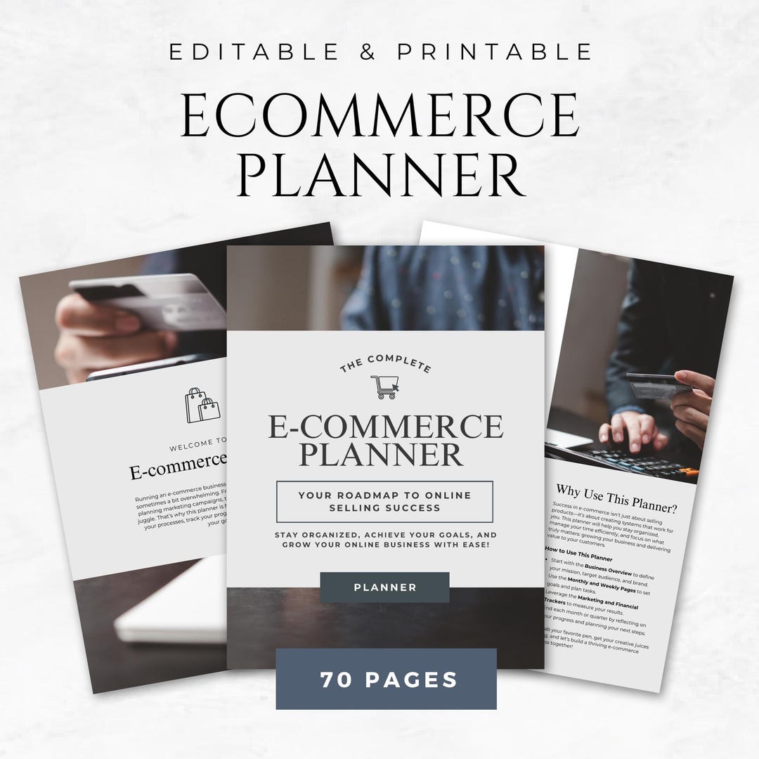 Ecommerce Planner Template Printable Online Business Planner Digital ...
