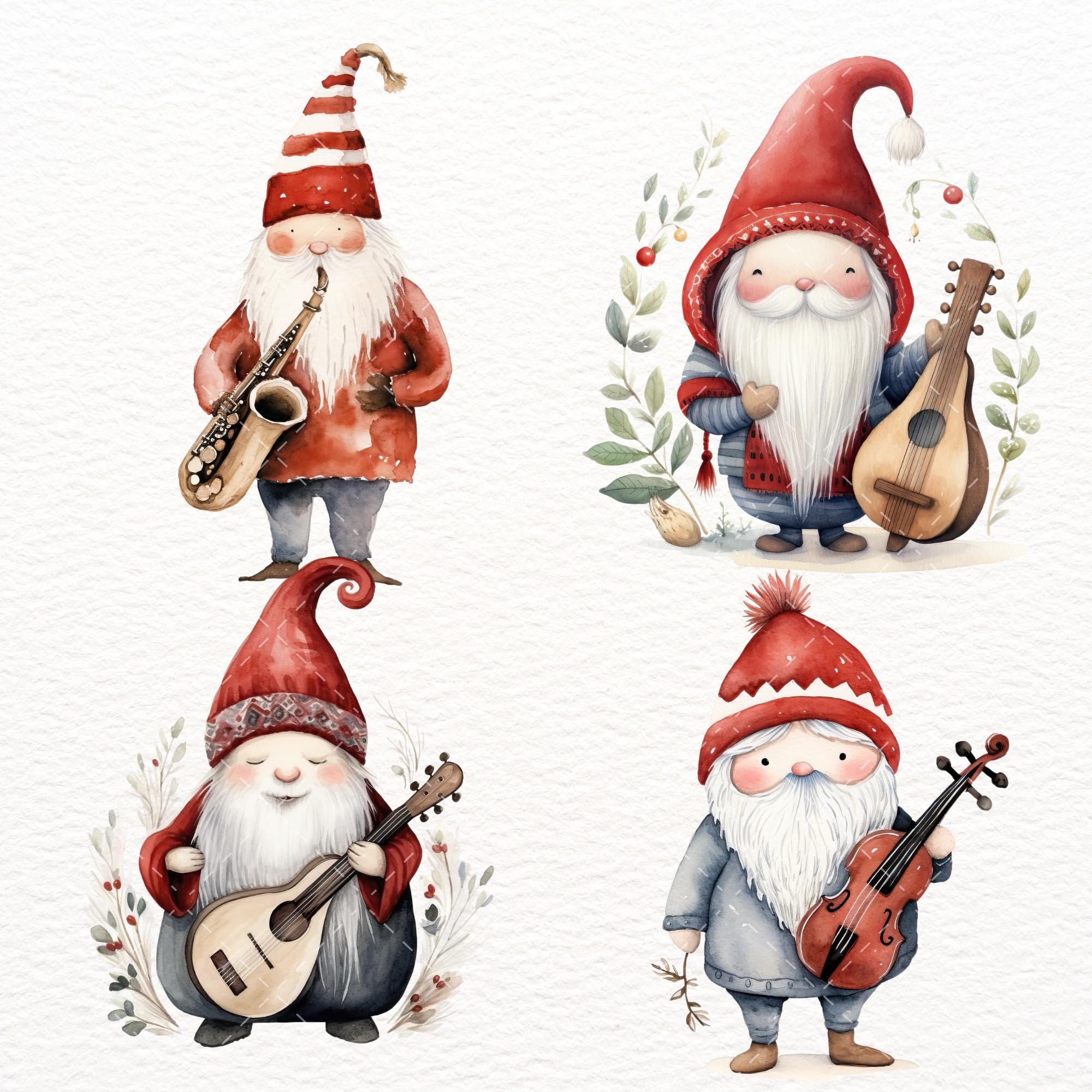 Swedish Tomte Clipart Danish Nisse Clipart Scandinavian Christmas Gnome ...