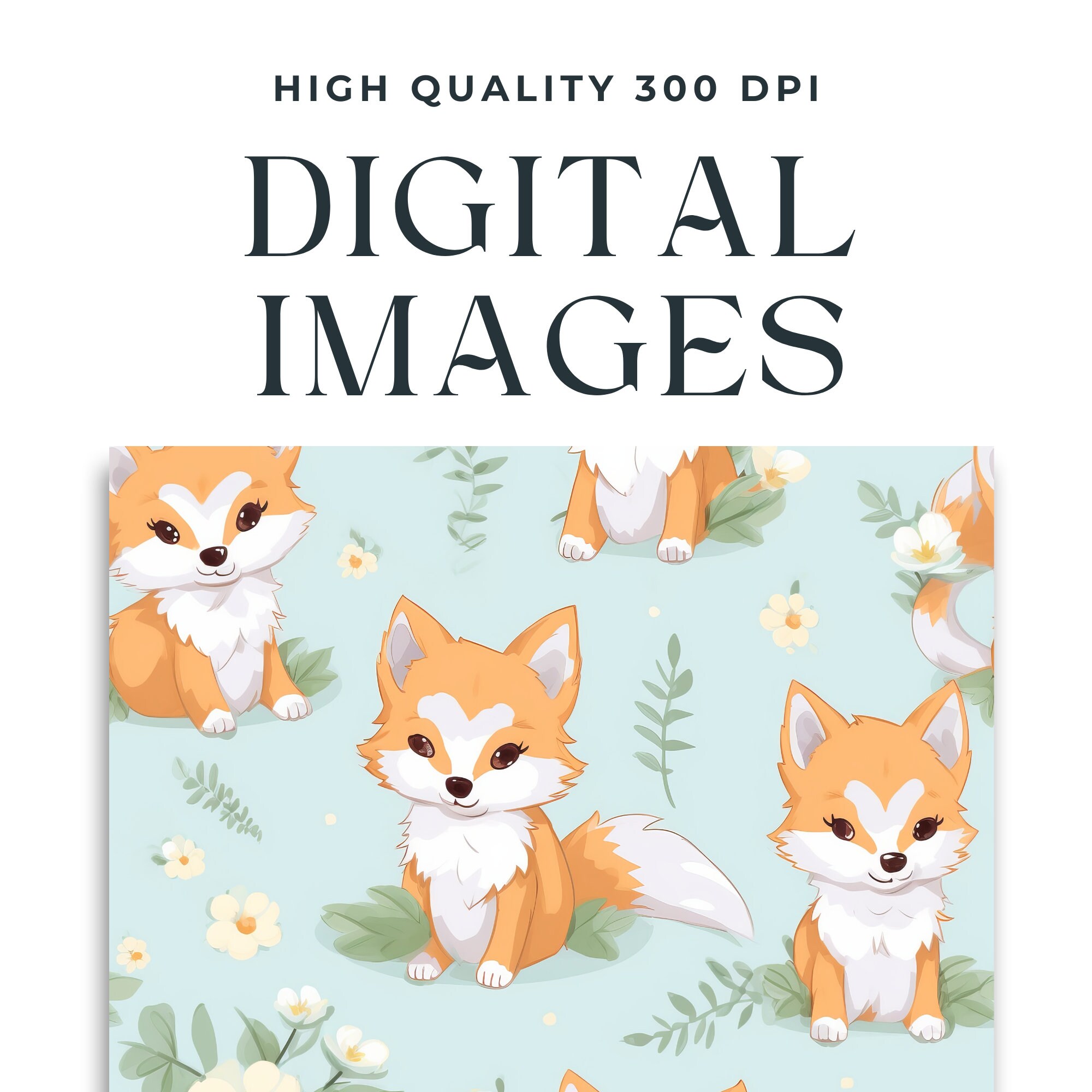 Seamless Fox Patterns Cute Fox Pattern Kids Patterns Woodland Animal ...