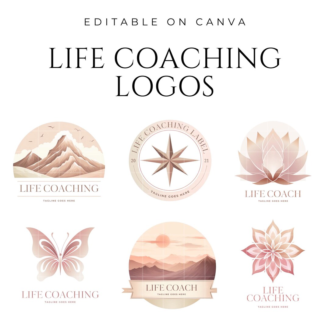 Life Coaching Logos Template Canva Logo Template Minimalist Logo Design ...