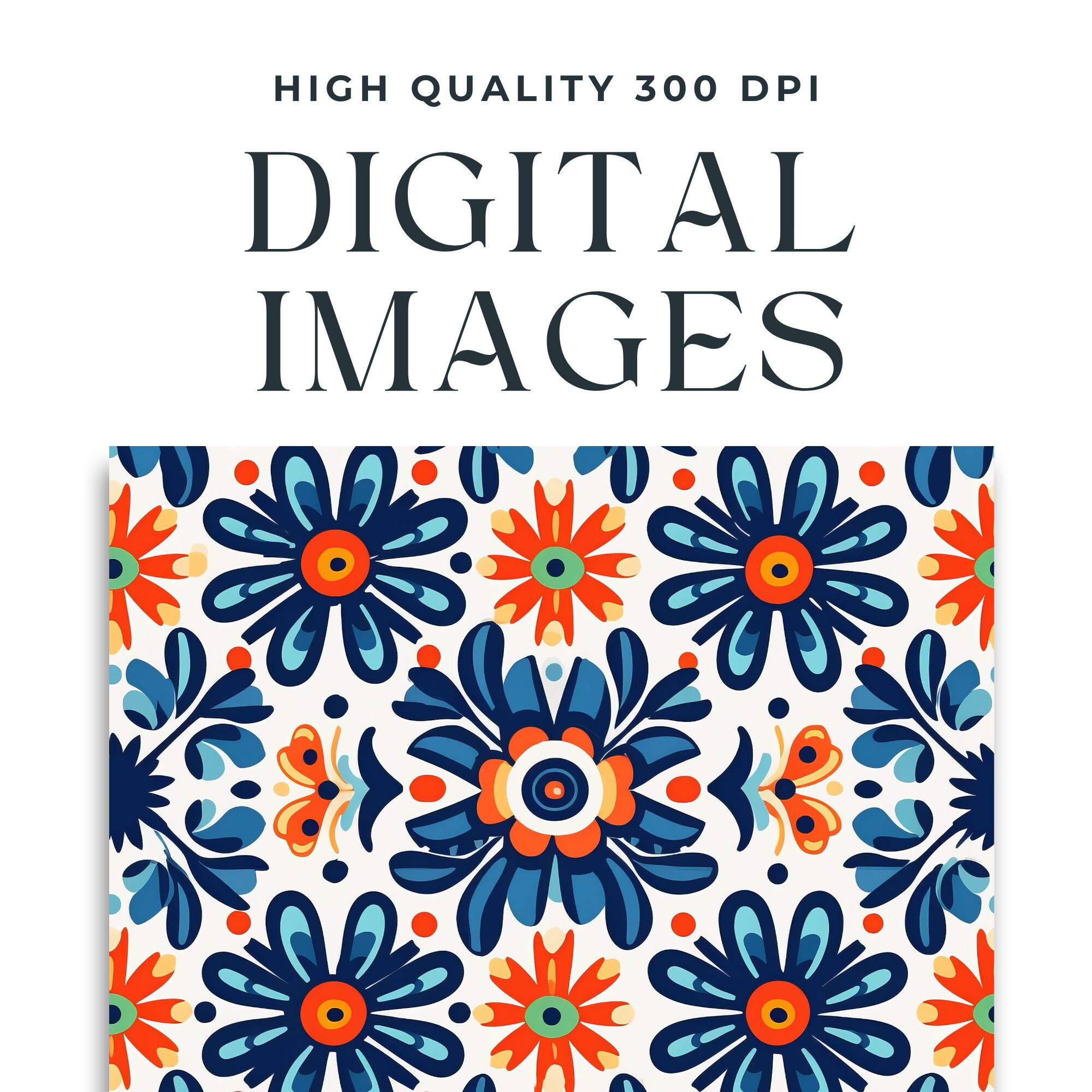 Seamless Scandinavian Patterns Digital Scandinavian Folk Art ...