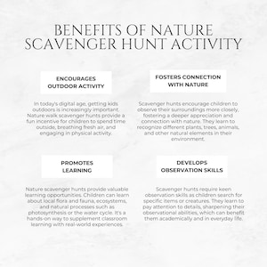Nature Walk Scavenger Hunt Kids Outdoor Scavenger Hunt Printable Nature ...