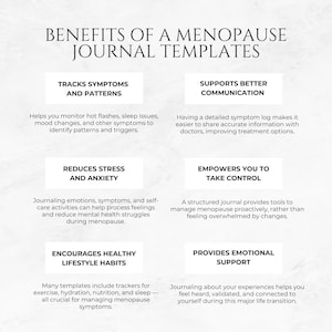 Menopause Journal Templates Printable Menopause Tracker Menopause Log ...