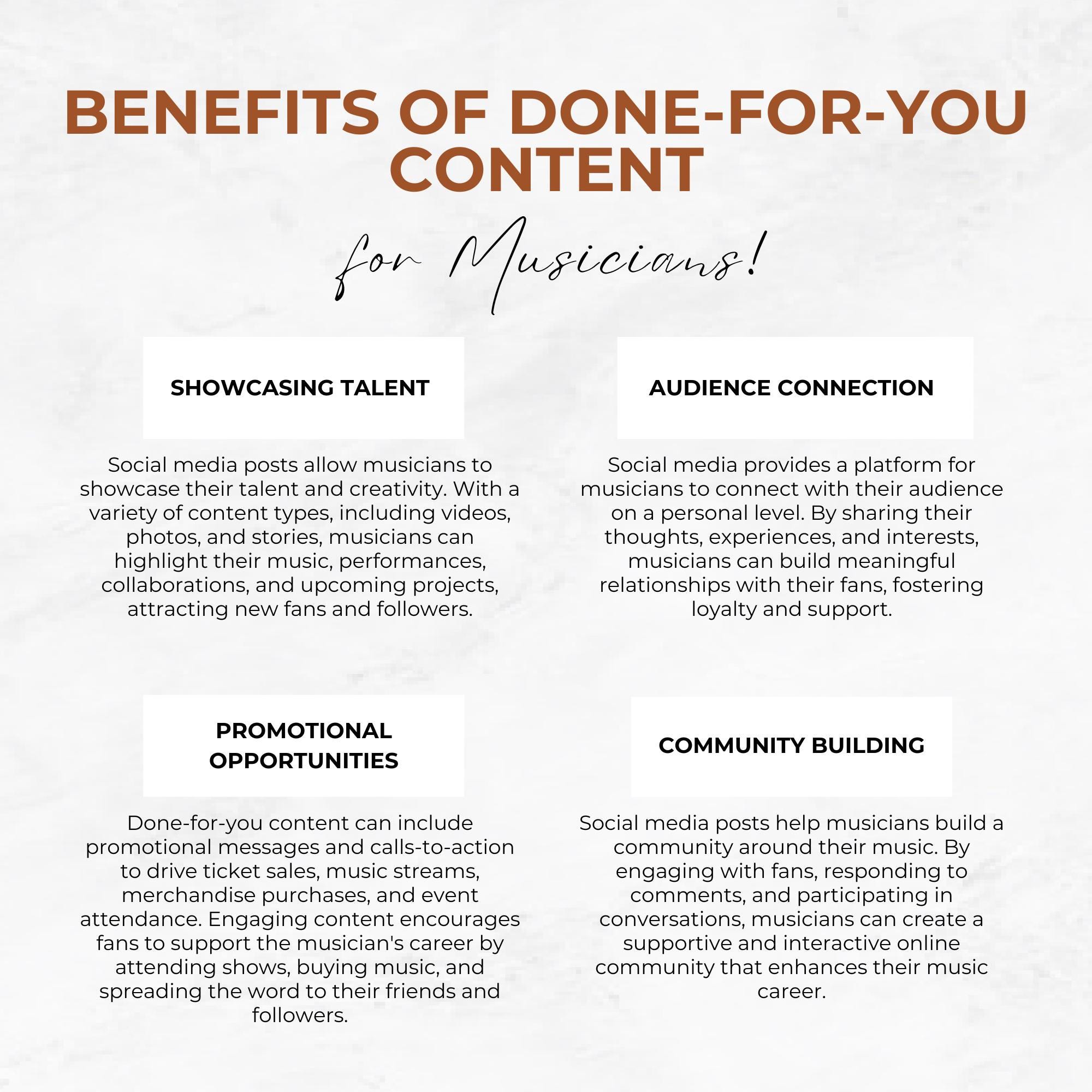 Musician Instagram Templates Musician Content Posts Musician Templates ...