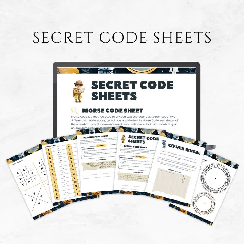 Spy Games for Kids Printable Secret Agent Activities for Kids Spy Game ...