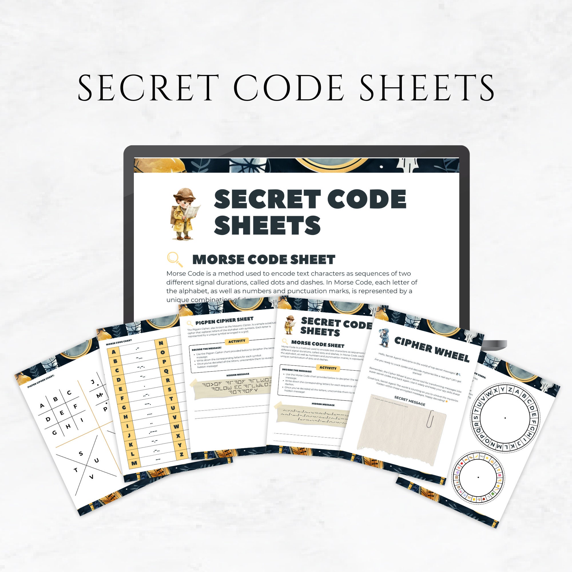 Spy Games for Kids Printable Secret Agent Activities for Kids Spy Game ...