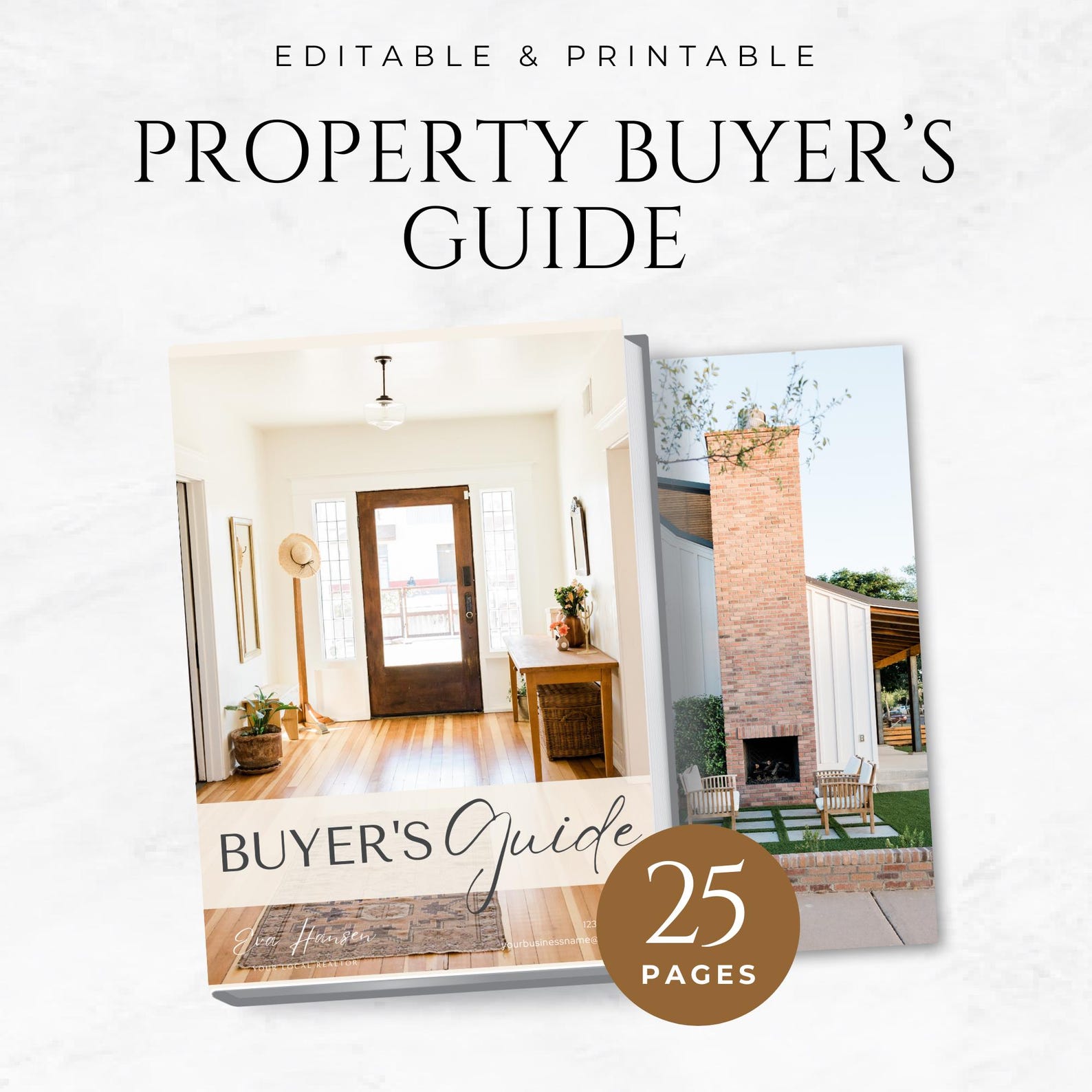 Property Buyer’s Guide Template Printable Real Estate Buyer Guide Home ...