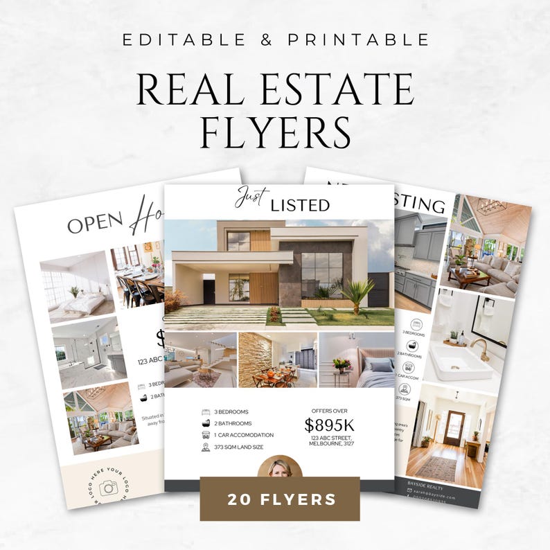 Real Estate Flyer Template Open House Flyer Property Listing Flyer ...