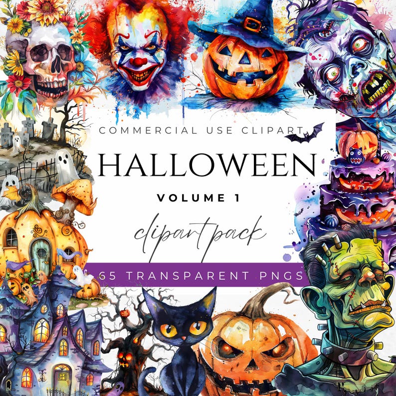 Halloween Clipart PNG Spooky Clipart Halloween Art Graphics Ghost ...