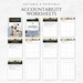 Accountability Worksheets Template Productivity Planner Daily Task ...