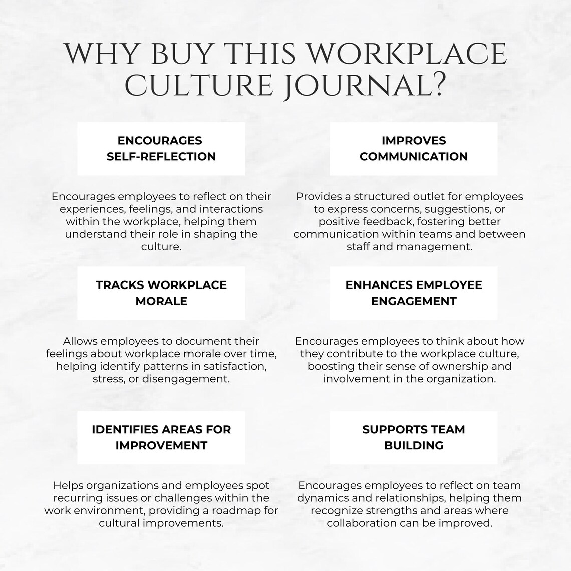 Workplace Culture Journal Template Printable Team Building Journal ...