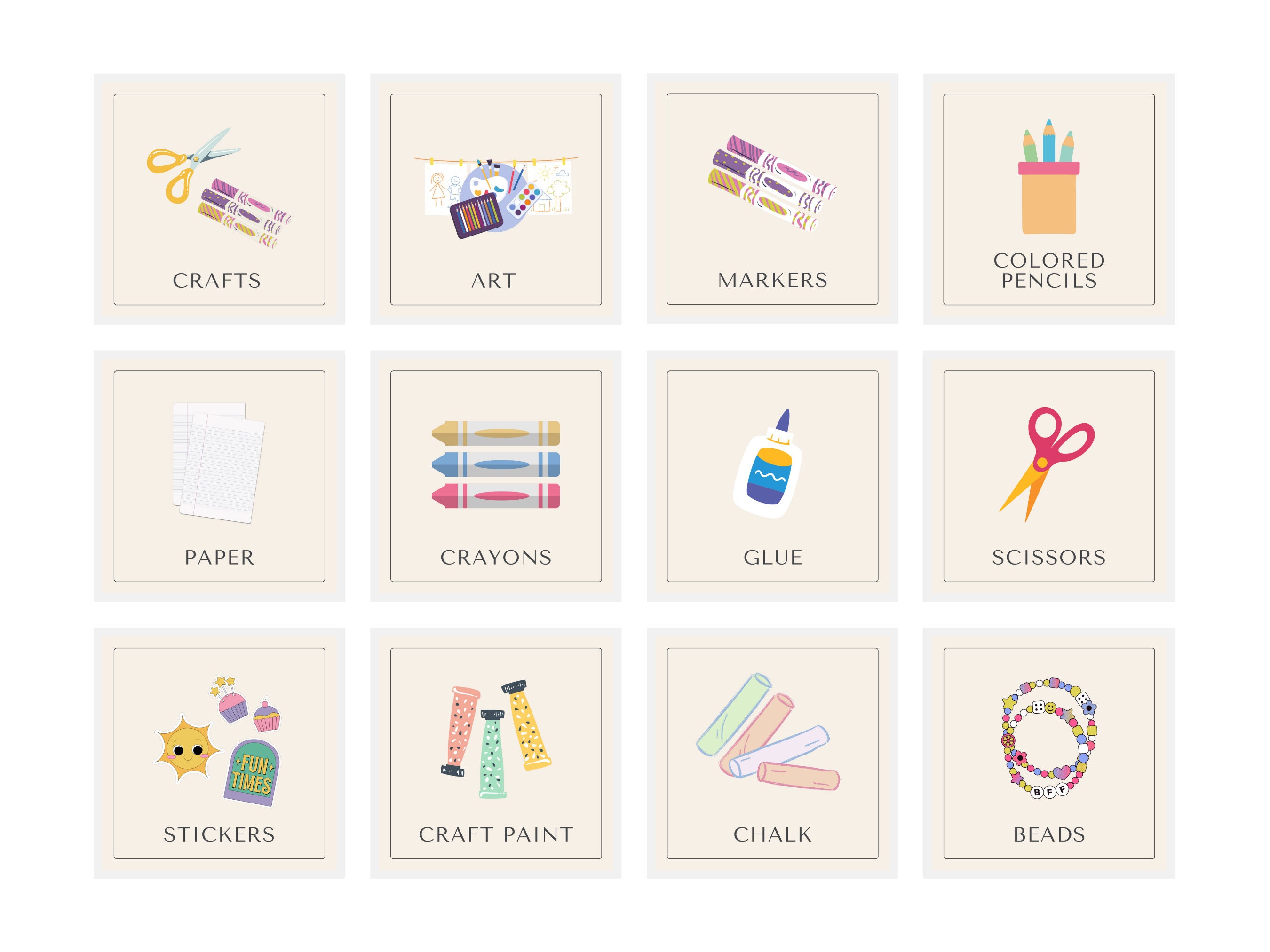 Toy Storage Labels Printable Toy Organization Labels Classroom Labels ...