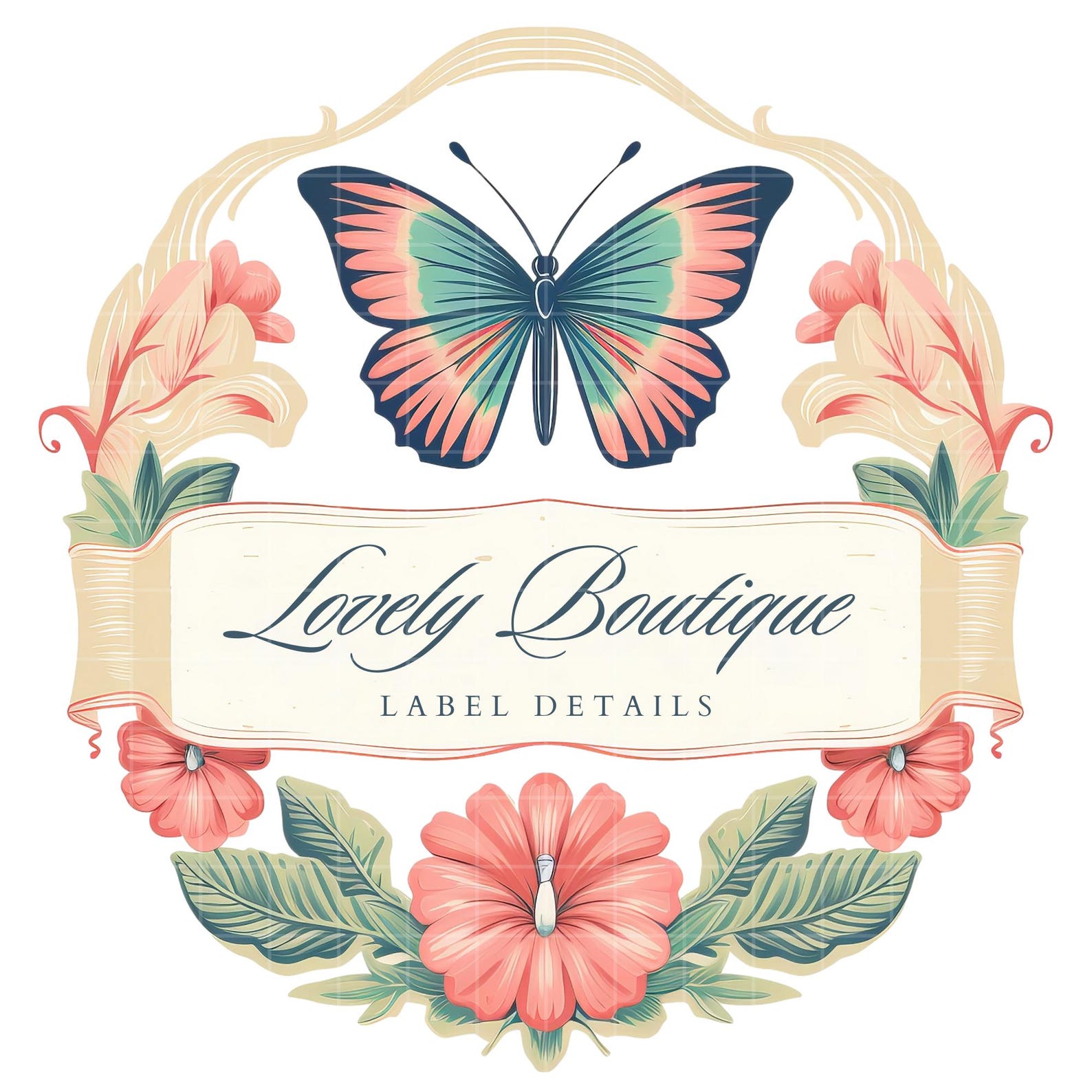 Boutique Logos Design Template Elegant Logo Feminine Logo Fashion ...
