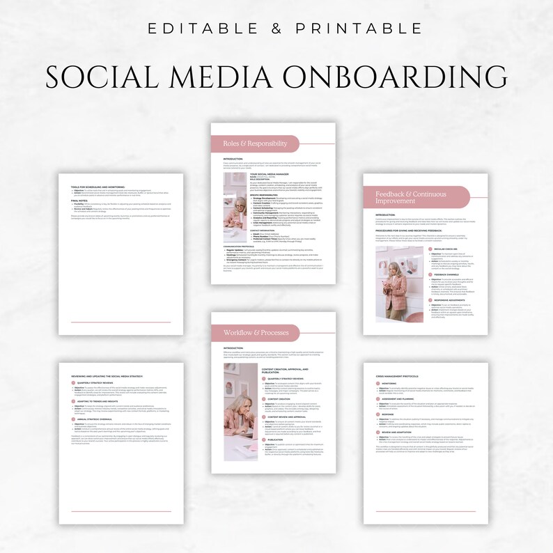 Social Media Onboarding Canva Template Editable Onboarding Template ...