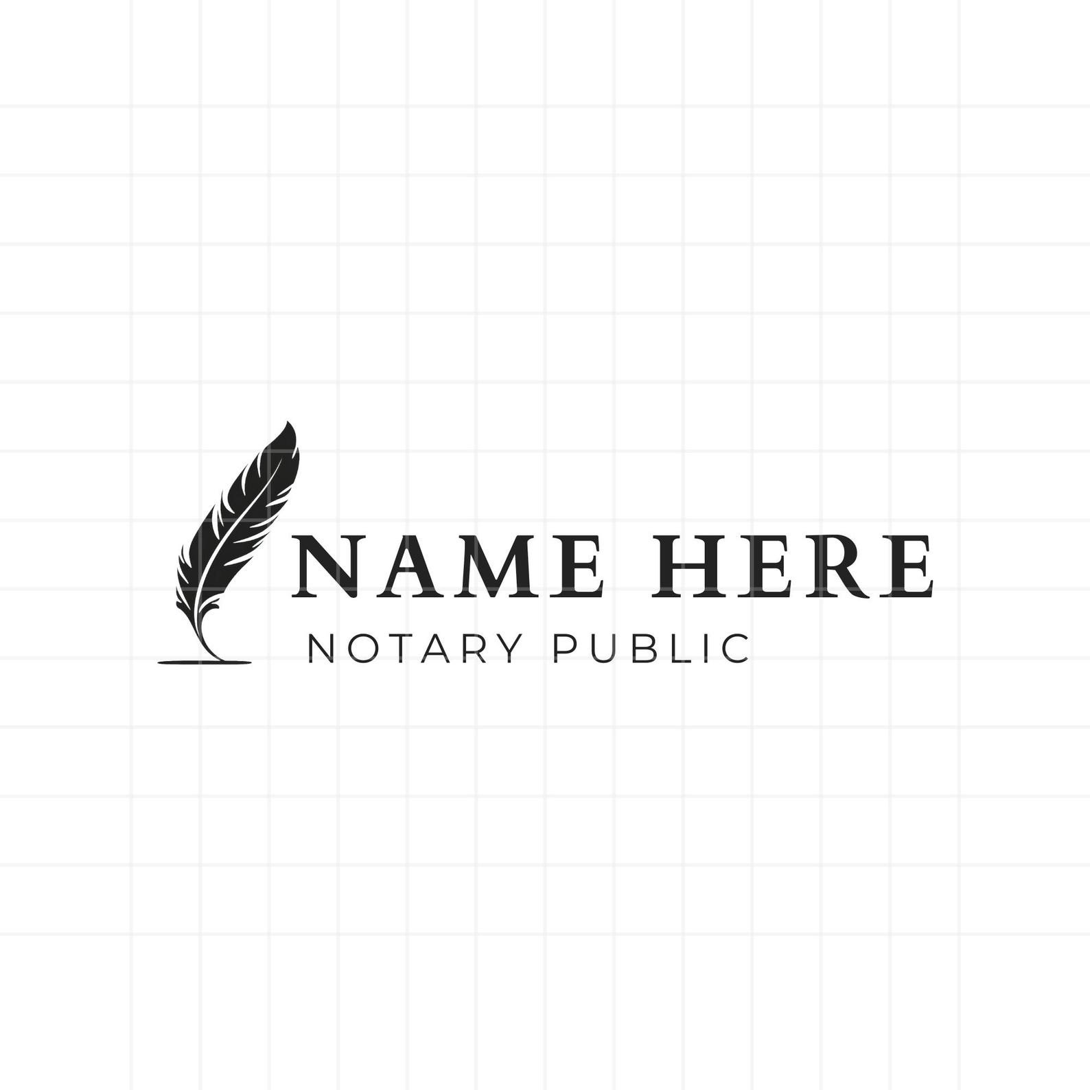 Notary Public Logo Design Template Professional Custom Notary Logo ...