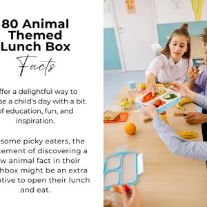 Printable Animal Themed Lunch Box Facts for Kids Fun Facts - Etsy