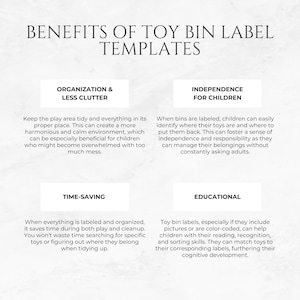 Toy Storage Labels Printable Toy Organization Labels Classroom Labels ...