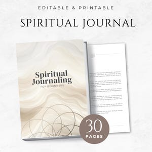 Spiritual Journal Template Printable Spiritual Journey Workbook ...