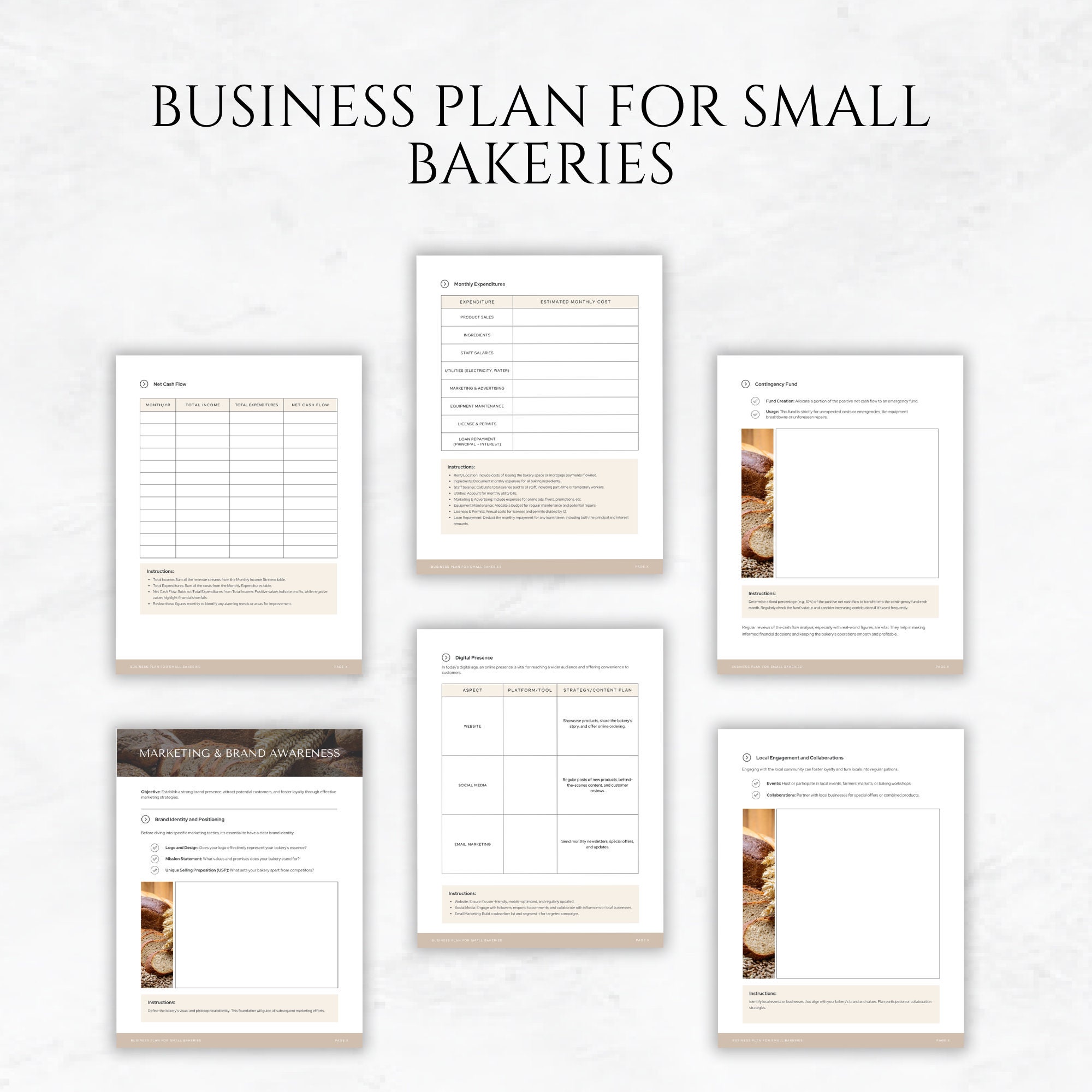 Small Bakery Business Plan Bakery Startup Plan Bakery Business Proposal ...