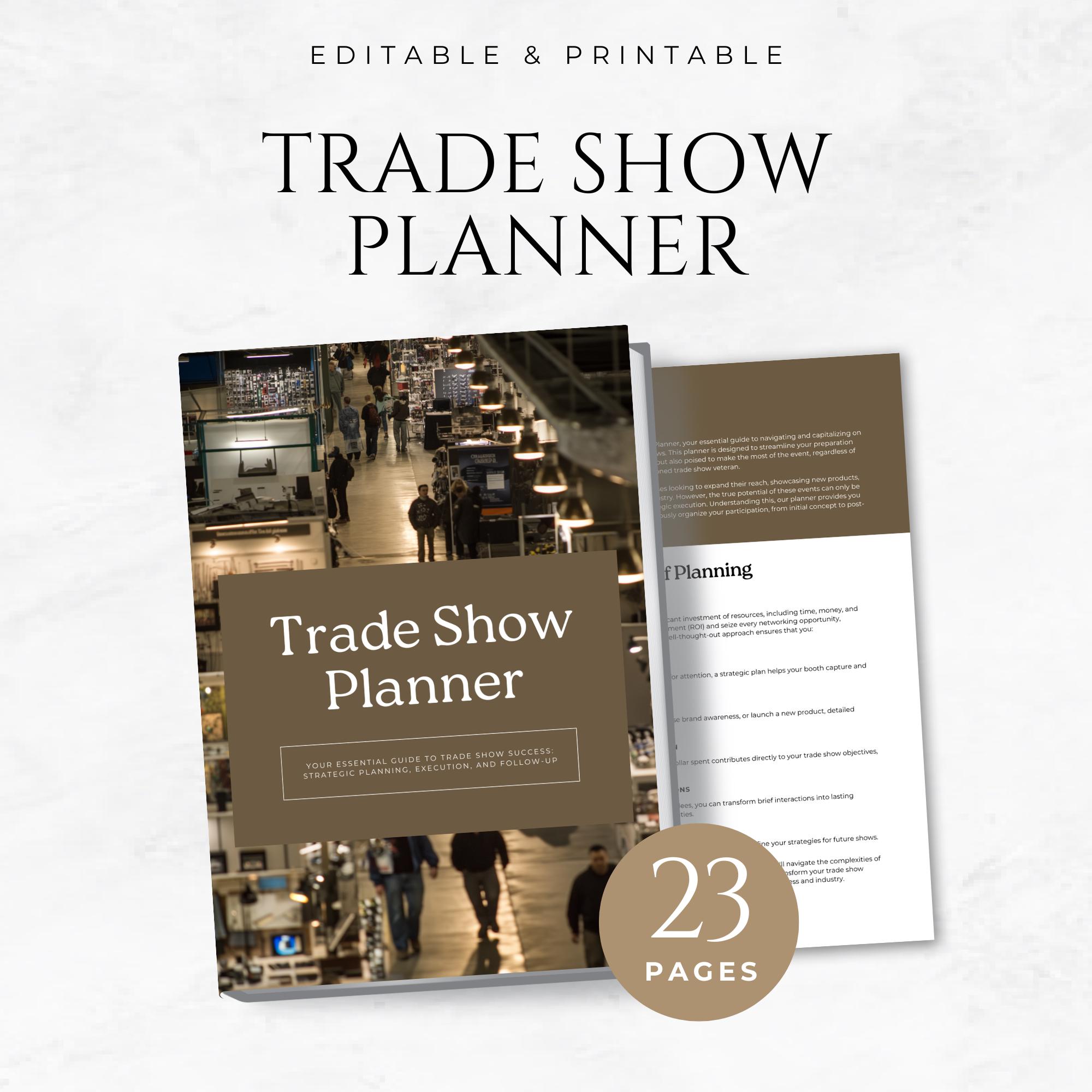 Trade Show Planner Template Printable Event Planner Template Canva ...