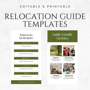 Relocation Guide Templates Canva Editable Moving Checklist for Realtors ...