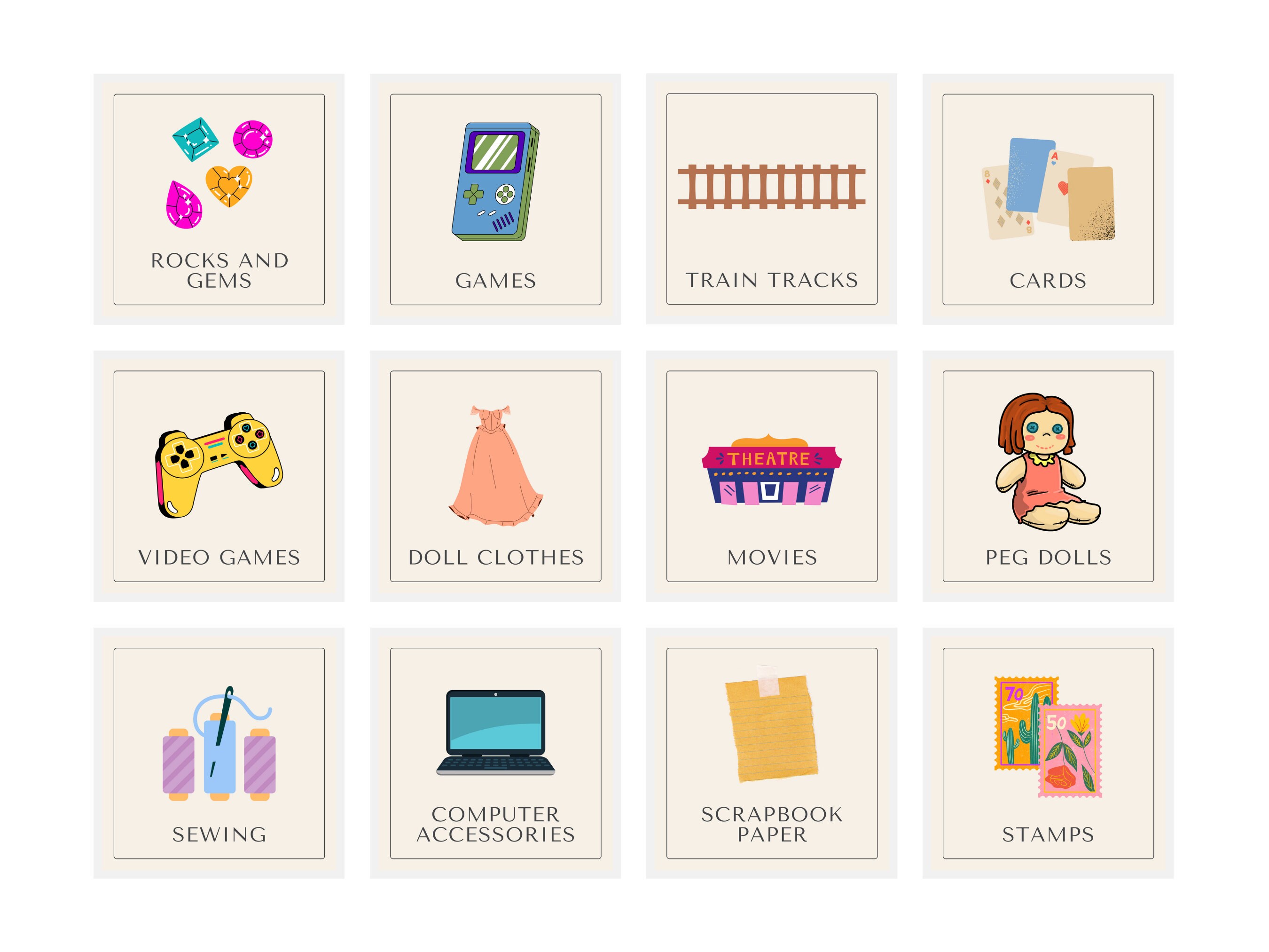 Toy Storage Labels Printable Toy Organization Labels Classroom Labels ...