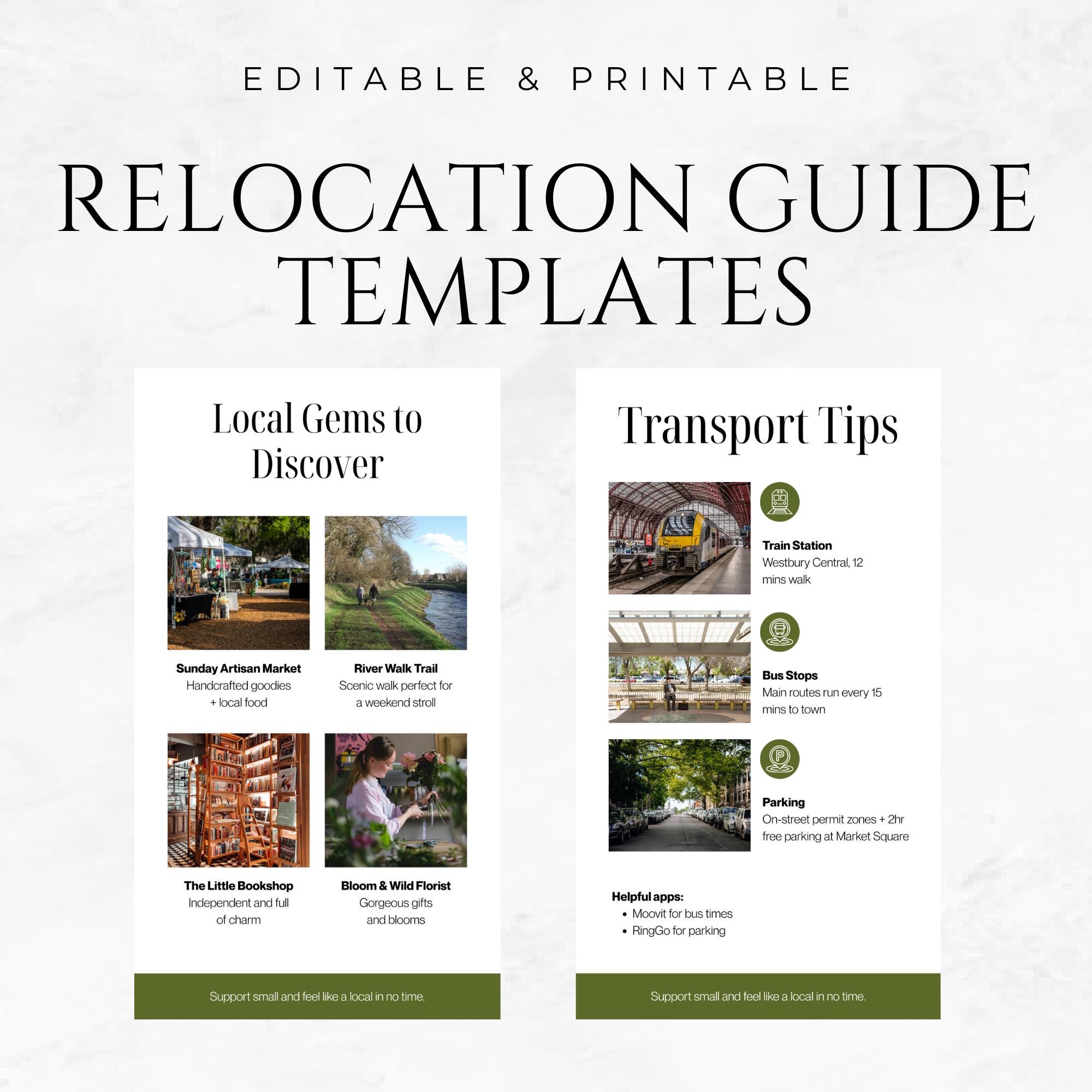 Relocation Guide Templates Canva Editable Moving Checklist for Realtors ...
