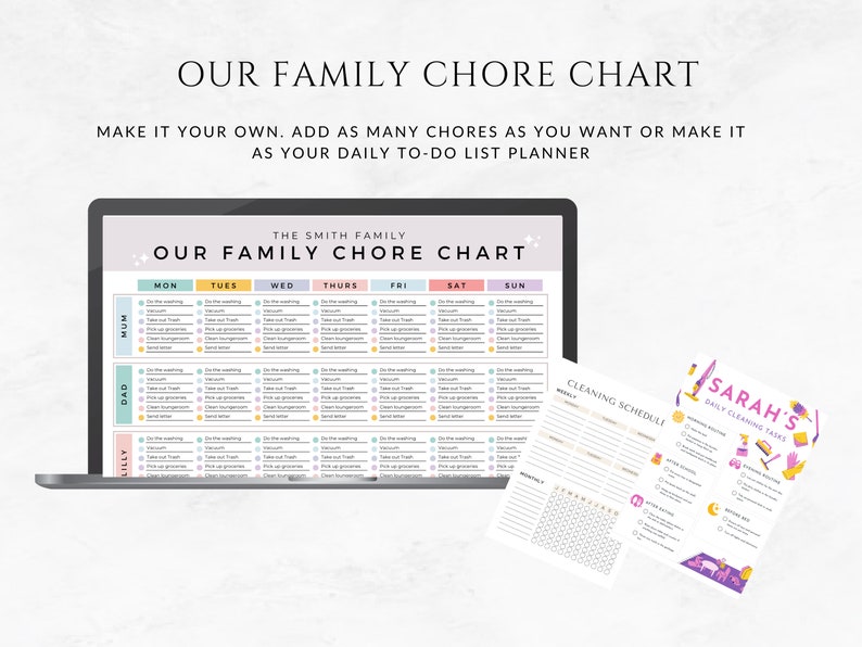 Household Planner Printable Home Management Checklists Household ...