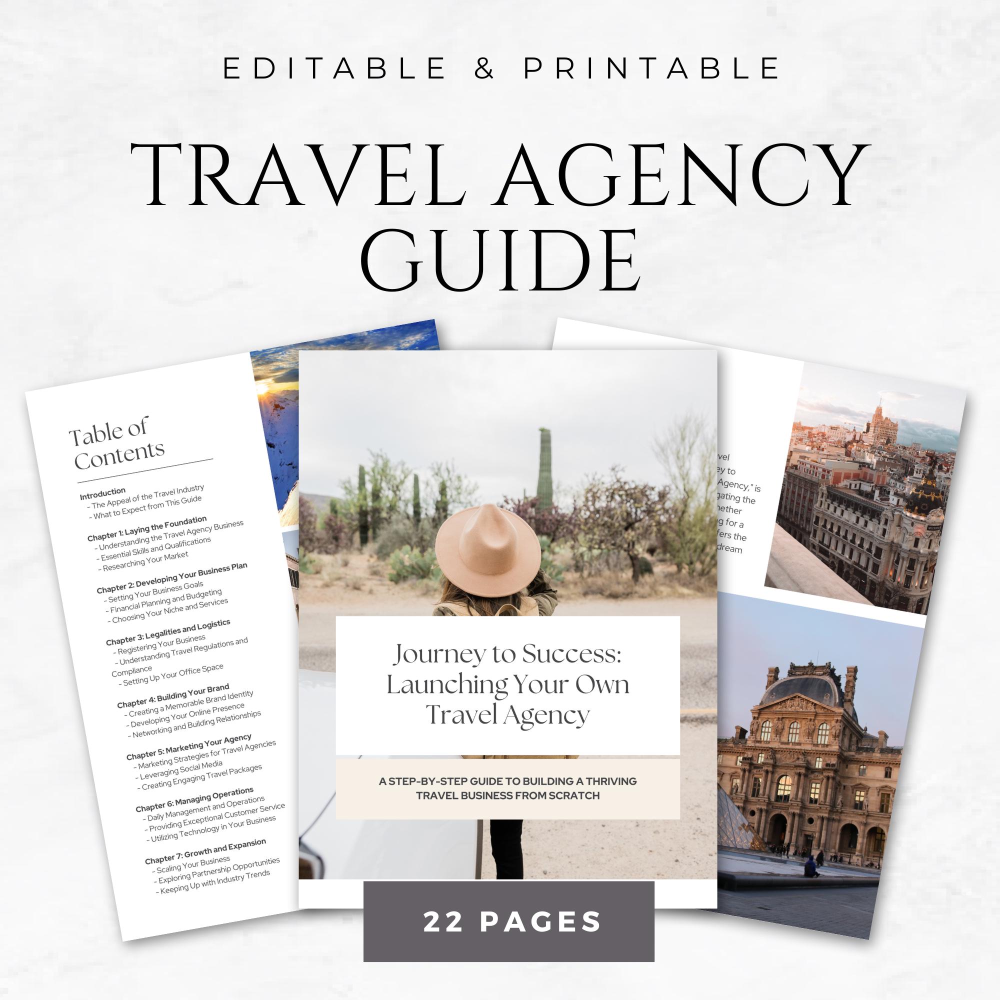 Travel Agency Guide Template Printable How to Start a Travel Business ...