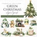 Green Christmas Clipart Holiday Clipart Christmas Decor Winter Green ...