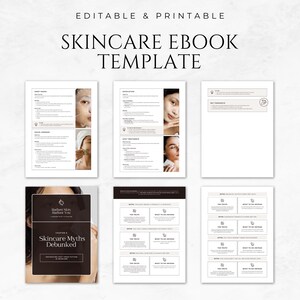 Skincare Ebook Template Printable Beauty Ebook Guide Skincare Routine ...