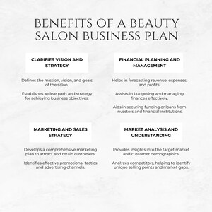 Beauty Salon Business Plan Template Salon Startup Plan Beauty Salon ...