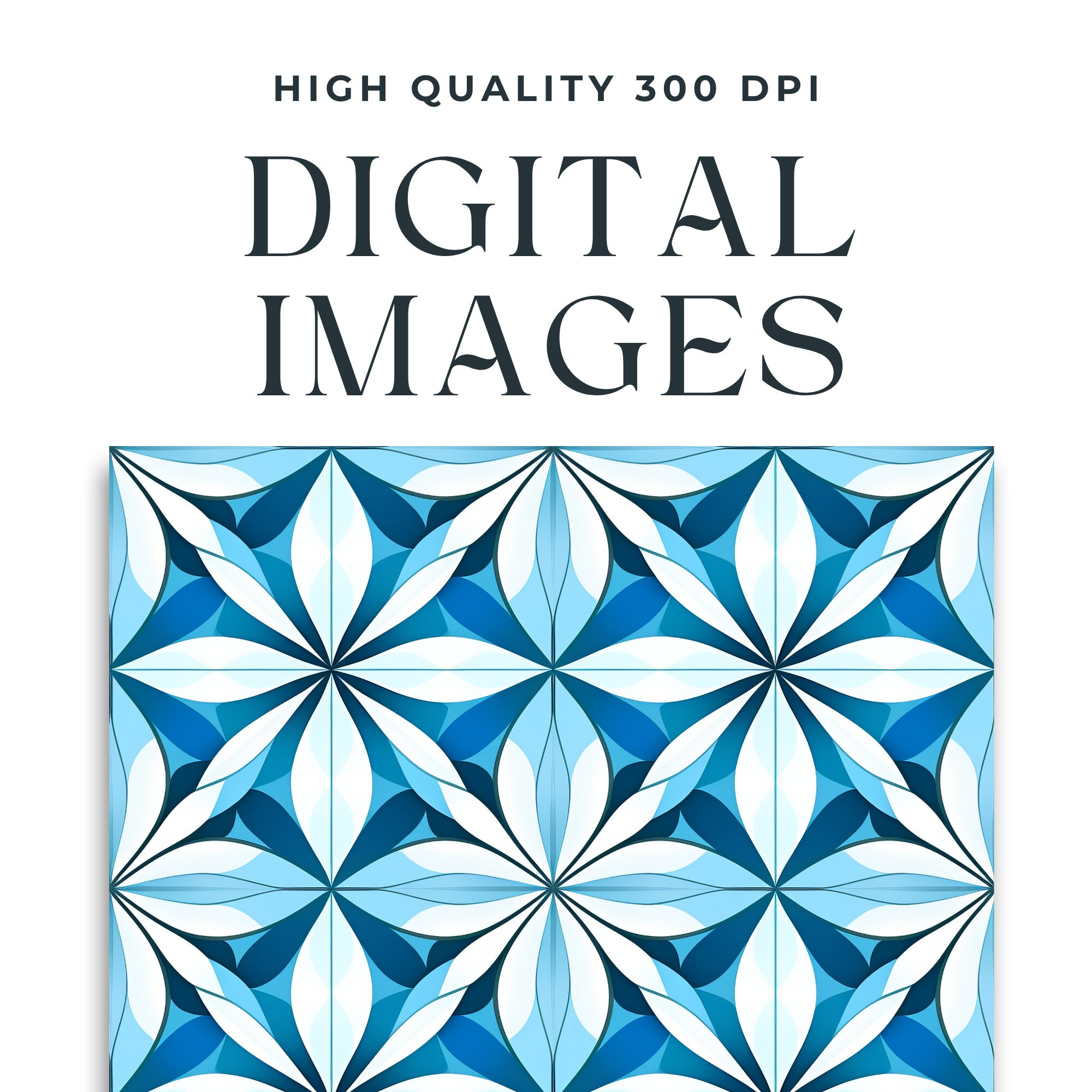 Seamless Geometric Blue Patterns Blue Abstract Patterns Blue Digital ...