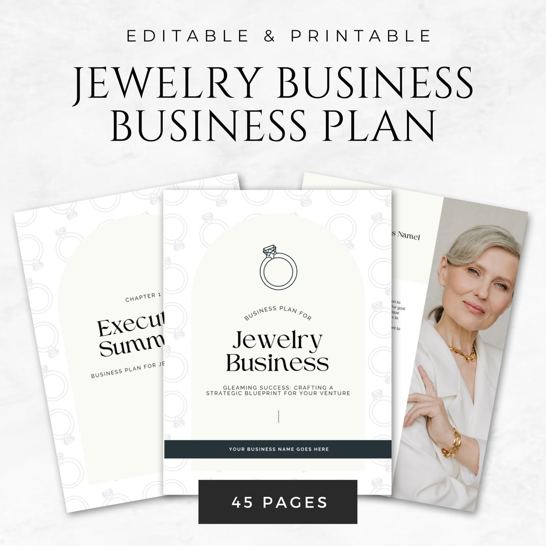 Jewelry Business Business Plan Template Jewelry Startup Plan Handmade ...