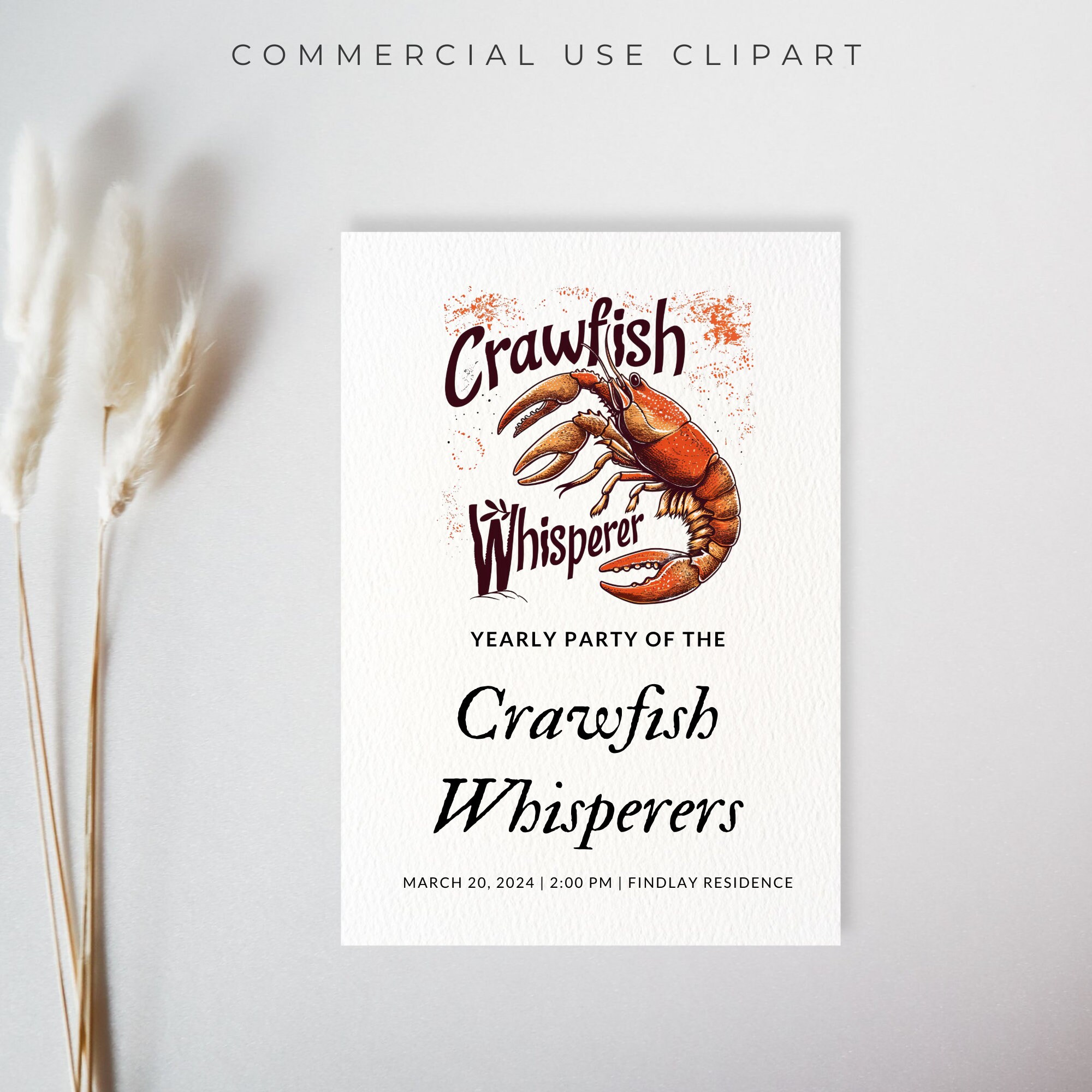 Crawfish PNG Crawfish Design Crawfish Clipart Png Crawfish Shirt PNG Crawfish Boil Invitation ...