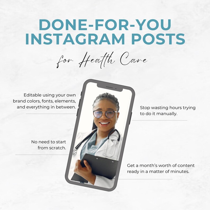 Healthcare Instagram Templates Healthcare Social Media Templates Health ...