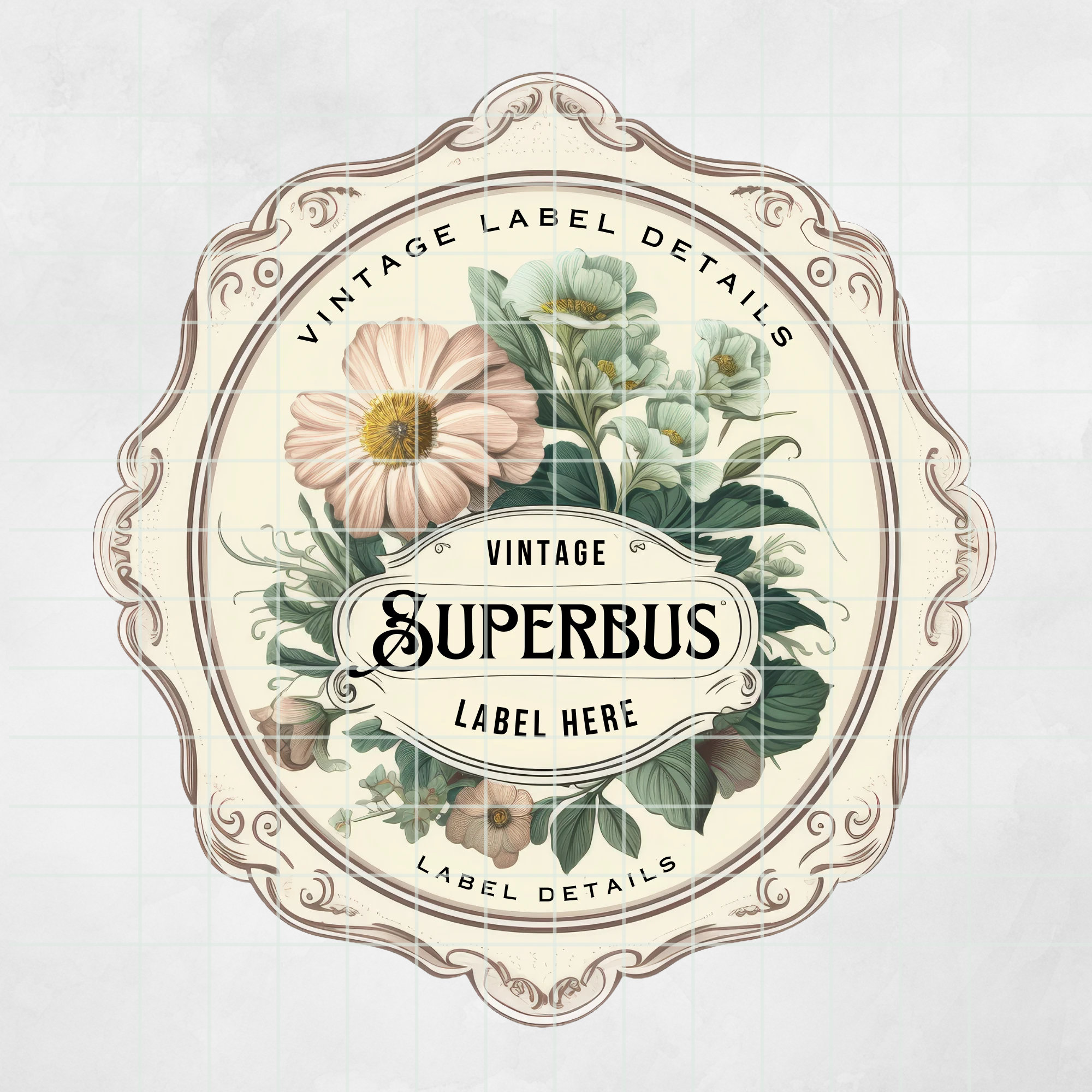 Vintage Label Logo Templates Retro Logo Design Canva Editable Logo ...