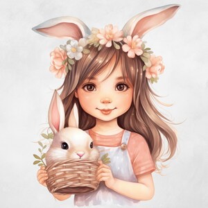 Easter Girls Clipart, Easter Clipart, Easter Clip Art, Easter Clipart ...