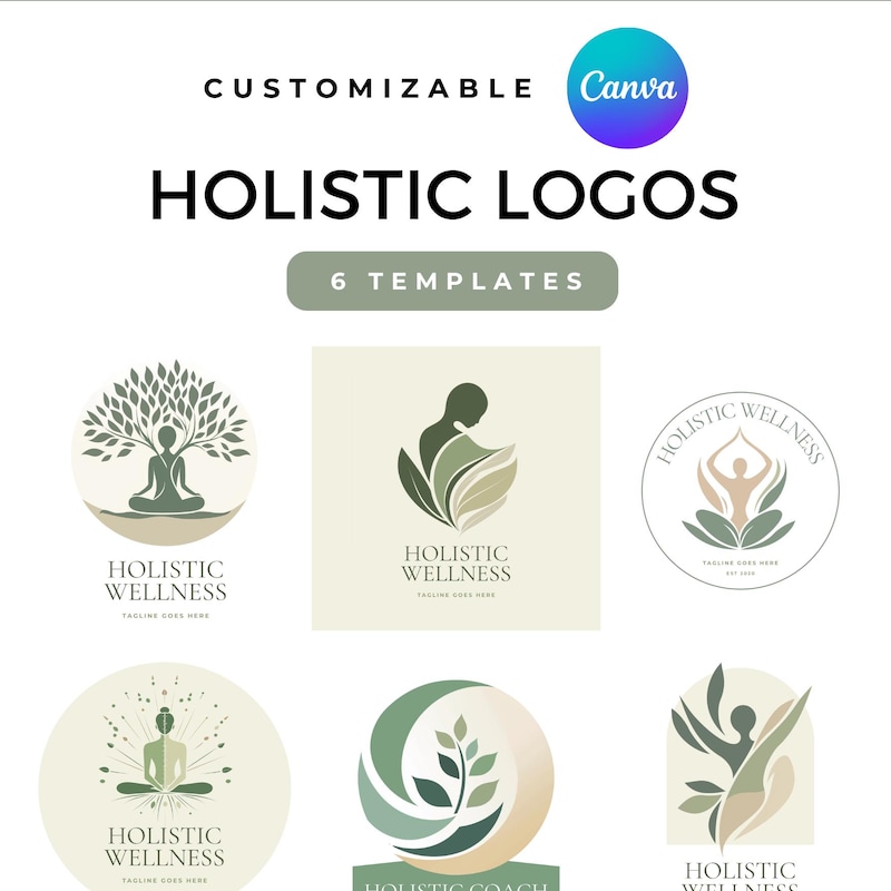 Logos Holistic Canva - Etsy UK