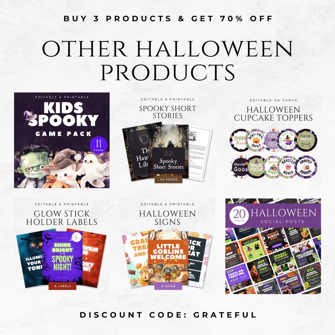 Halloween Trivia Game Template Printable DIY Halloween Games Spooky ...