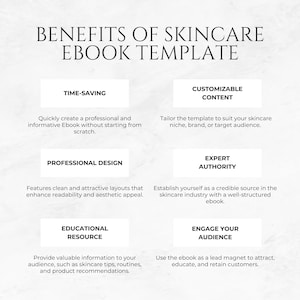Skincare Ebook Template Printable Beauty Ebook Guide Skincare Routine ...