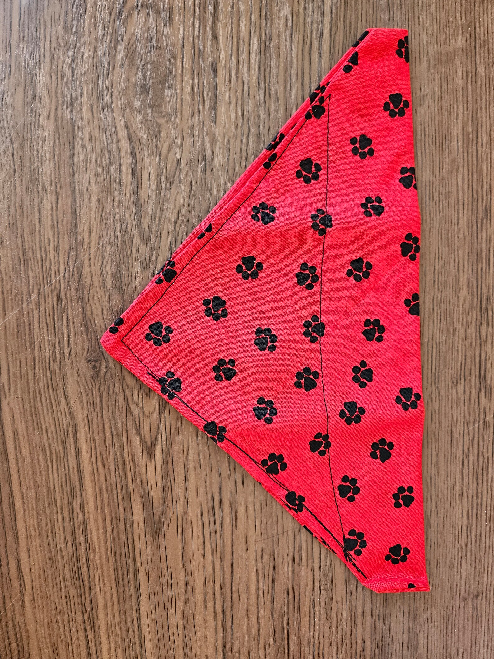 Red Dog Prints Large Dog Bandana - Etsy